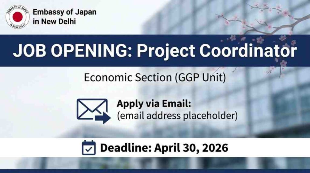 Embassy of Japan in India Recruitment 2026: Apply for Project ...